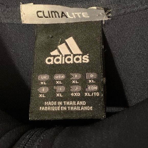 adidas | Jackets & Coats | Adidas Climalite Logo Three Stripe Track ...